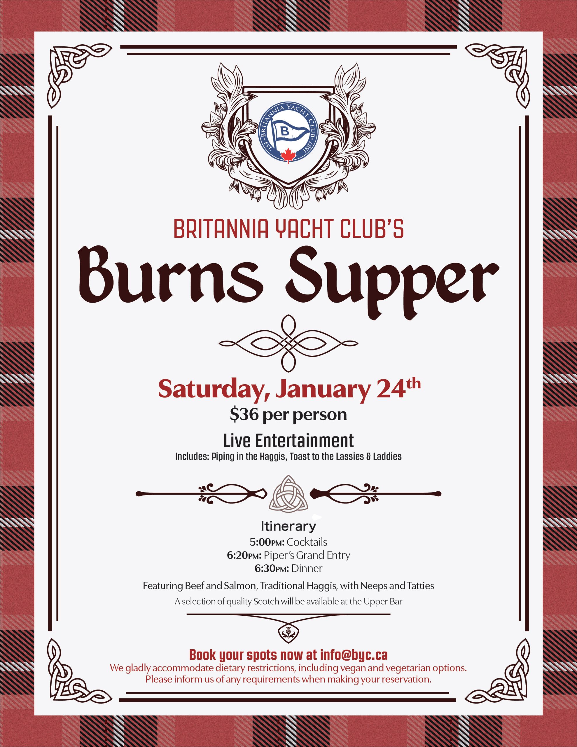 robbie-burns-poster | Britannia Yacht Club
